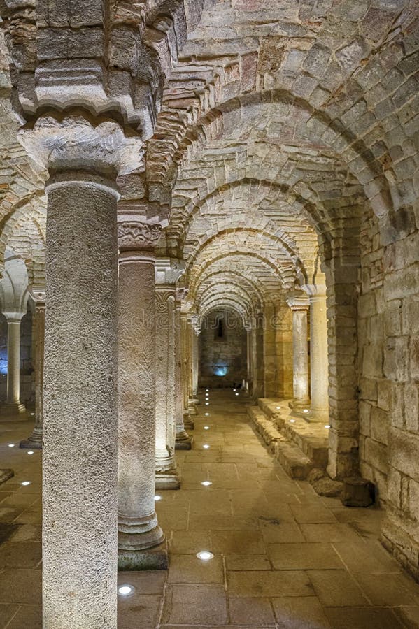 Interior in an old crypt stock image. Image of church - 154079445