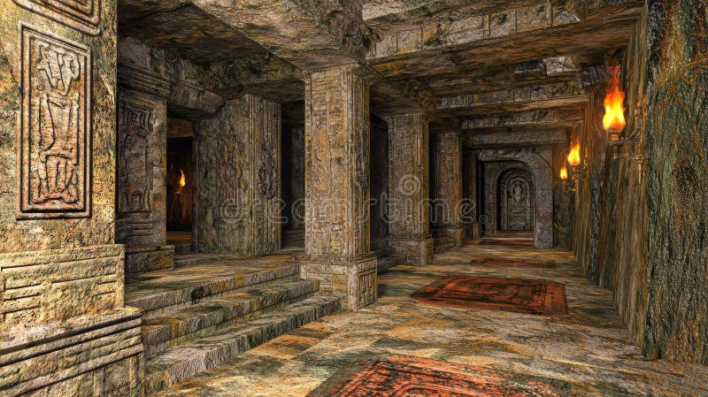 The Archways of Ancient Stone Dungeon Walls Can Be Seen Under ...