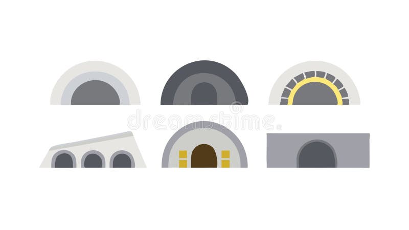 Archways Architectural Elements Design, Building Entrance, Vector ...