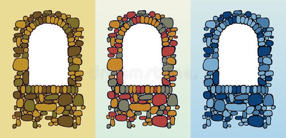 Archwindow stock vector. Illustration of monochrome, wall - 9252834