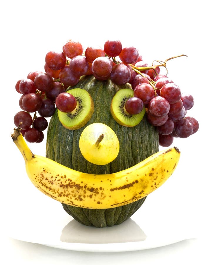 Arcimboldo S Style Fruit and Vegetable Mask Stock Image - Image of ...