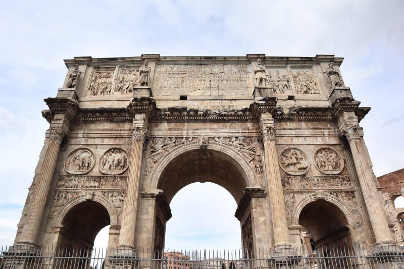 Arco De Constantina En Roma Fotografía editorial - Imagen de europa ...