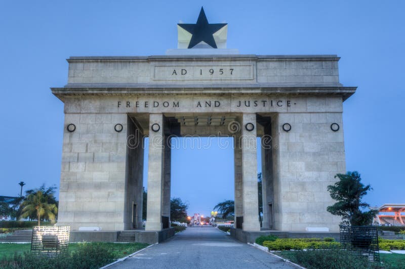 Arco De La Independencia, Accra, Ghana Imagen de archivo - Imagen de ...
