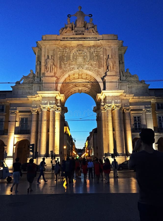 Arco Rua Augusta detail stock image. Image of coat, lisbon - 76191835