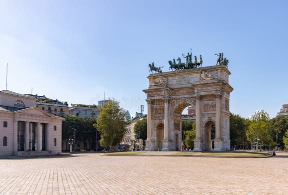 Arco della Pace stock image. Image of milano, pace, arco - 343991111
