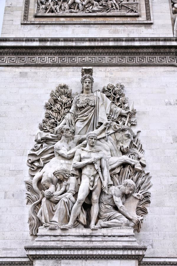 Arco trionfale, Parigi fotografia stock. Immagine di elischio - 31217248