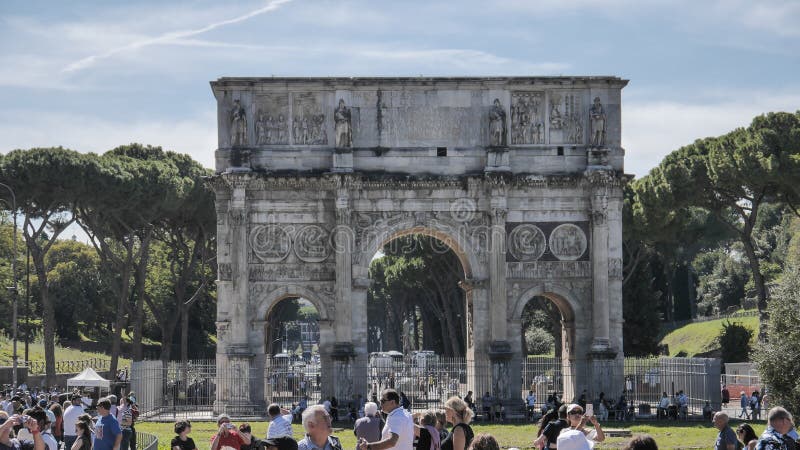Arco Trionfale, Roma, Italia, Colosseum Fotografia Stock Editoriale ...