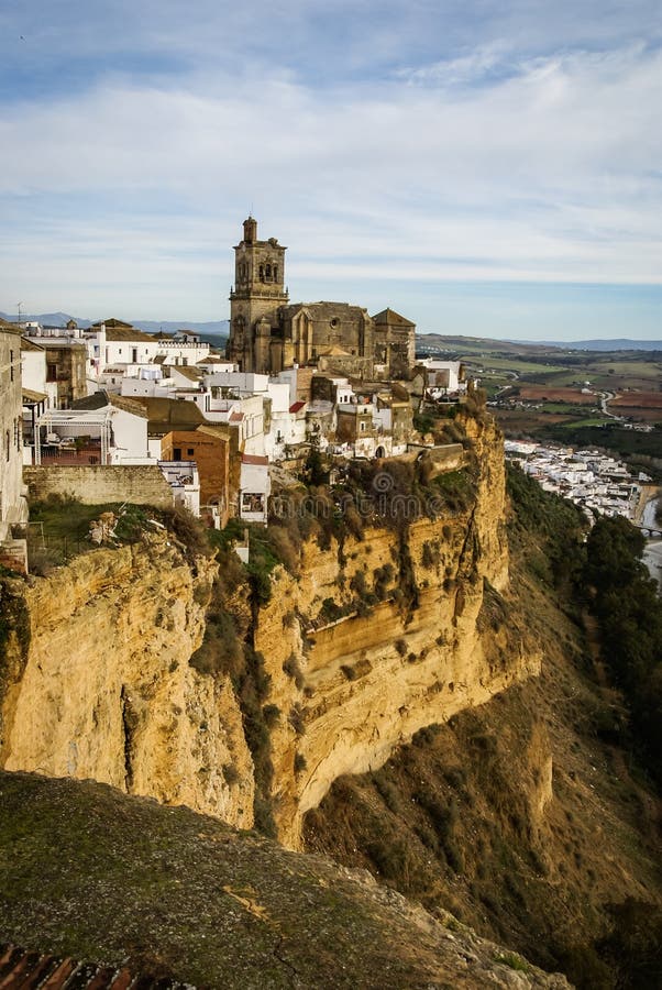 Arcos De La Frontera, Andalucia, Spain Stock Photo - Image of blue ...