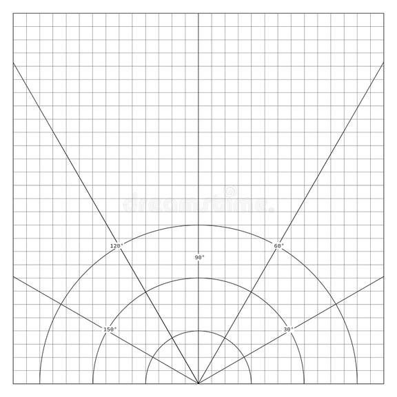 Arcs Diverging from Single Point, Divided by Lines Stock Vector ...