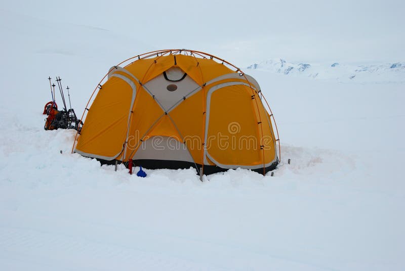 Arctic base camp stock photo. Image of adventure, north - 5400948
