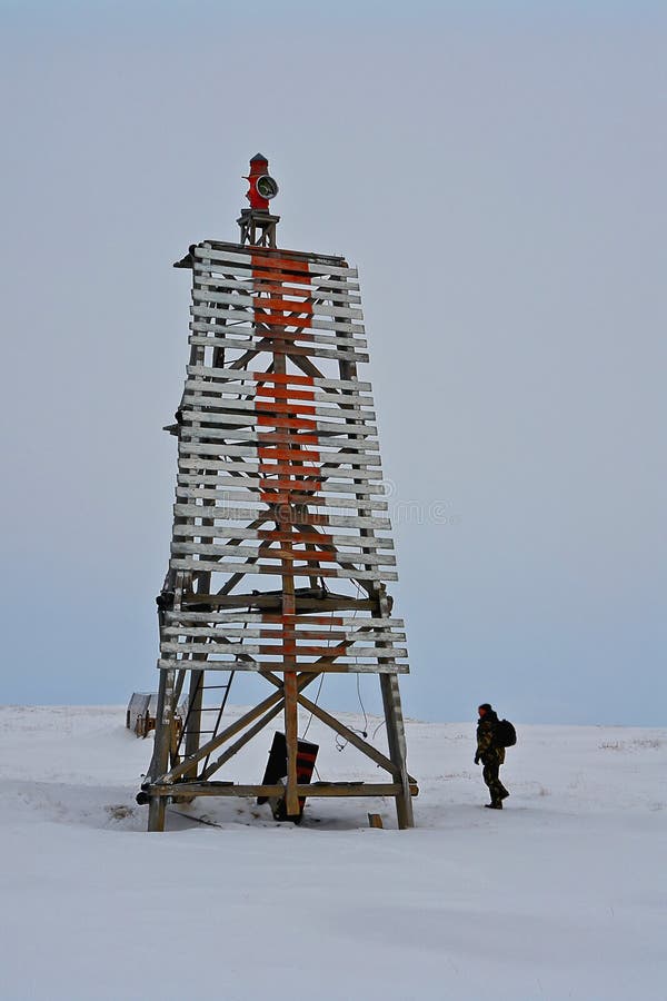 Arctic Chukotka Old Lighthouse Stock Photos - Free & Royalty-Free Stock ...