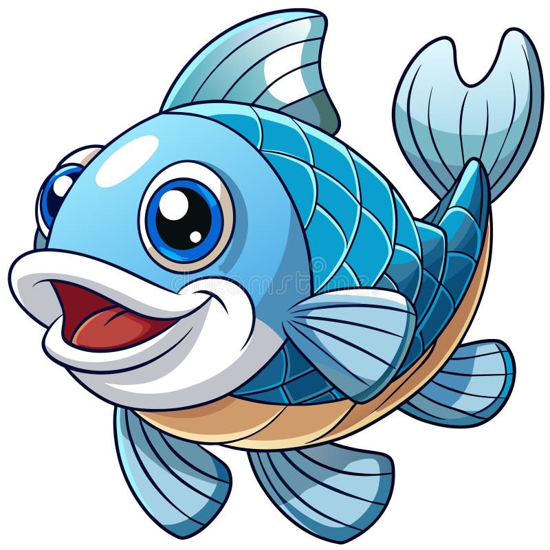 Arctic Cod Fish Goes Vector Kawaii Stock Vector - Illustration of life ...