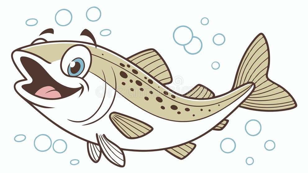 Arctic Cod Fish Hot Jumps Lake Bicycle Vector Stock Vector ...