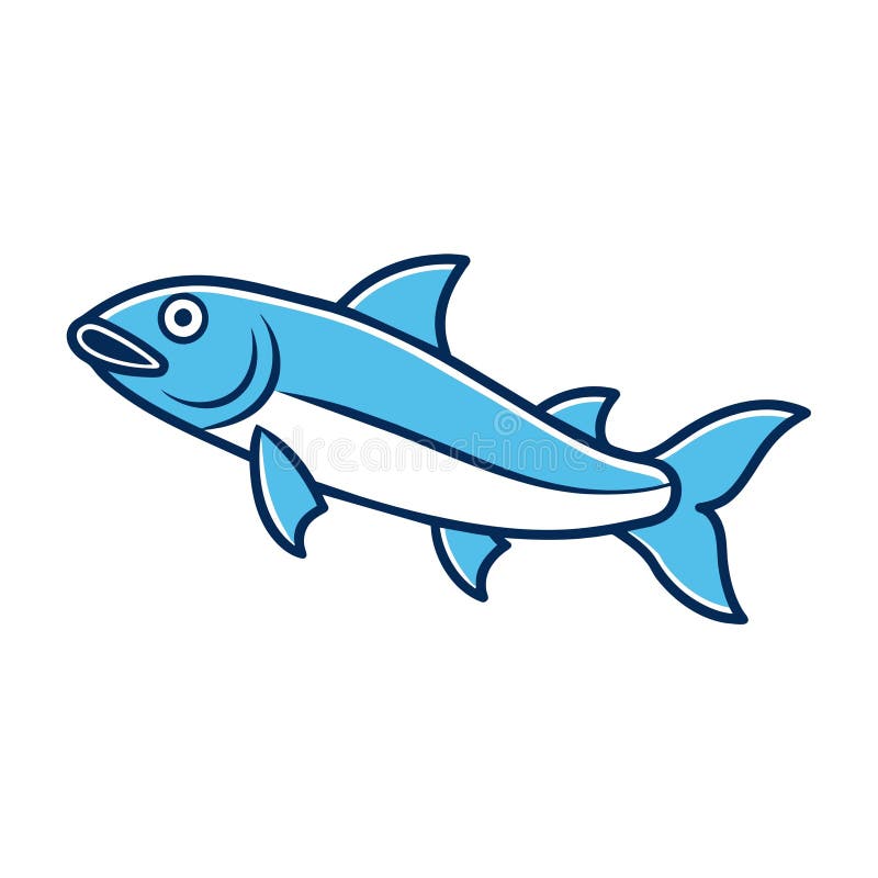 Arctic Cod Fish Play Icon Vector Illustration Stock Illustration ...