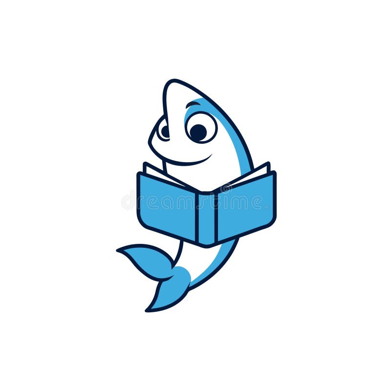 Arctic Cod Fish Reading Icon Vector Illustration Stock Vector ...