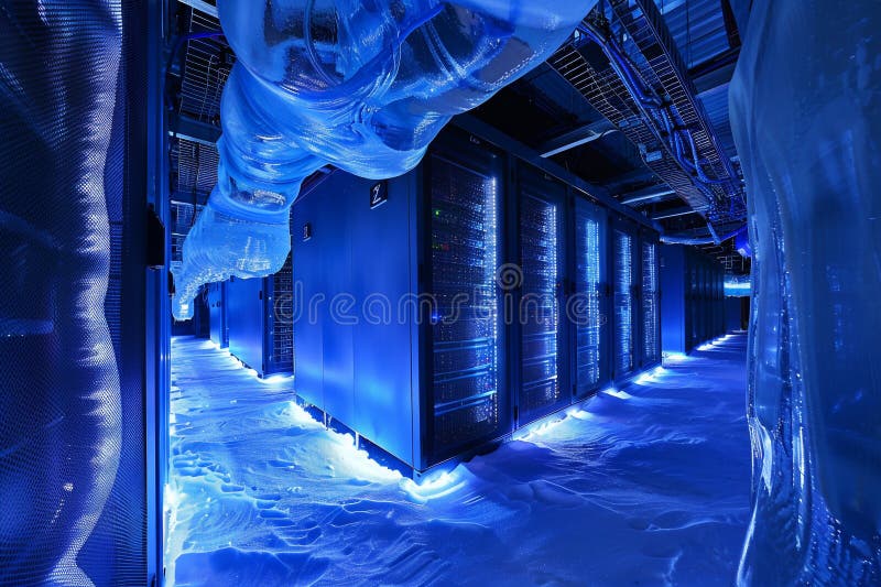 Arctic Cooling System in a Server Farm with Polar Winds Channeled ...