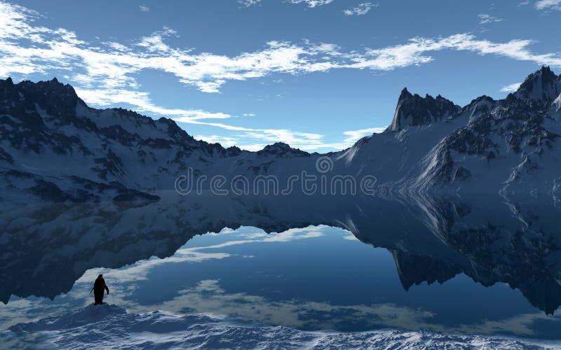 Arctic Day stock illustration. Illustration of peak, blue - 27709795