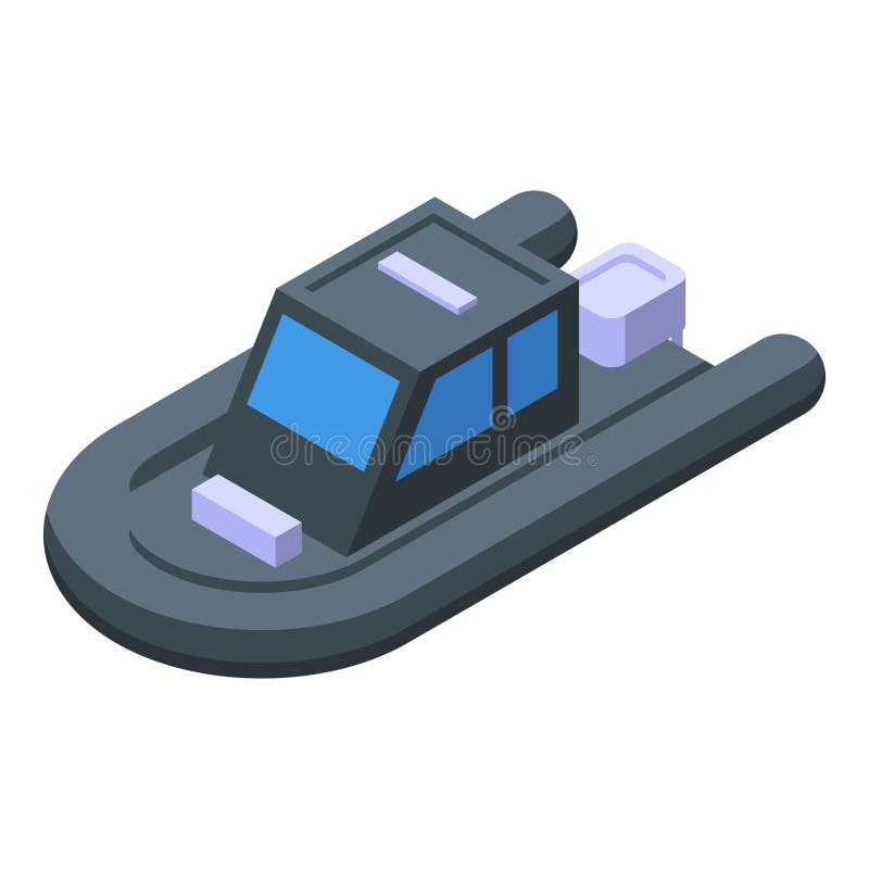 Arctic Exploration Rubber Boat Icon Isometric Vector. North Research ...