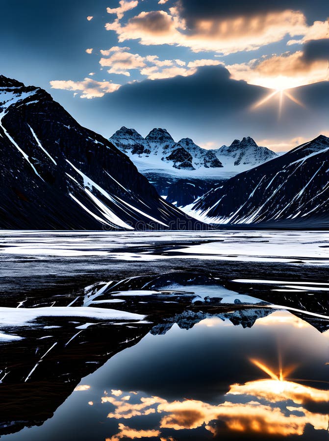 Arctic Focus Detailed High Quality Sharply Defined. Stock Illustration ...