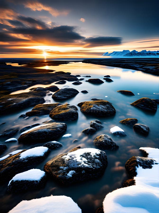 Arctic Focus Detailed High Quality Sharply Defined. Stock Illustration ...