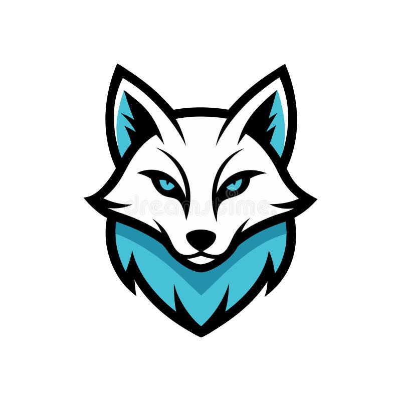 Arctic Fox Head Mascot Logo Stock Illustration - Illustration of ...