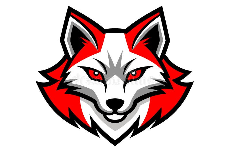 Arctic Fox Head Mascot Logo Design Vector Illustration Stock Vector ...