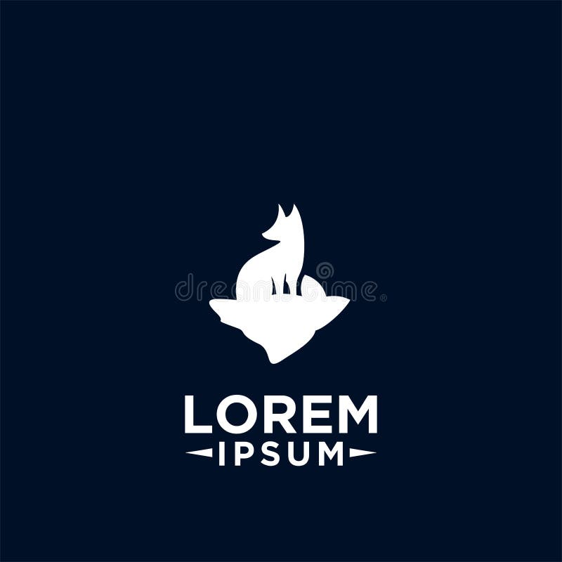 Arctic Fox Logo Icon Designs Illustration Stock Illustration ...