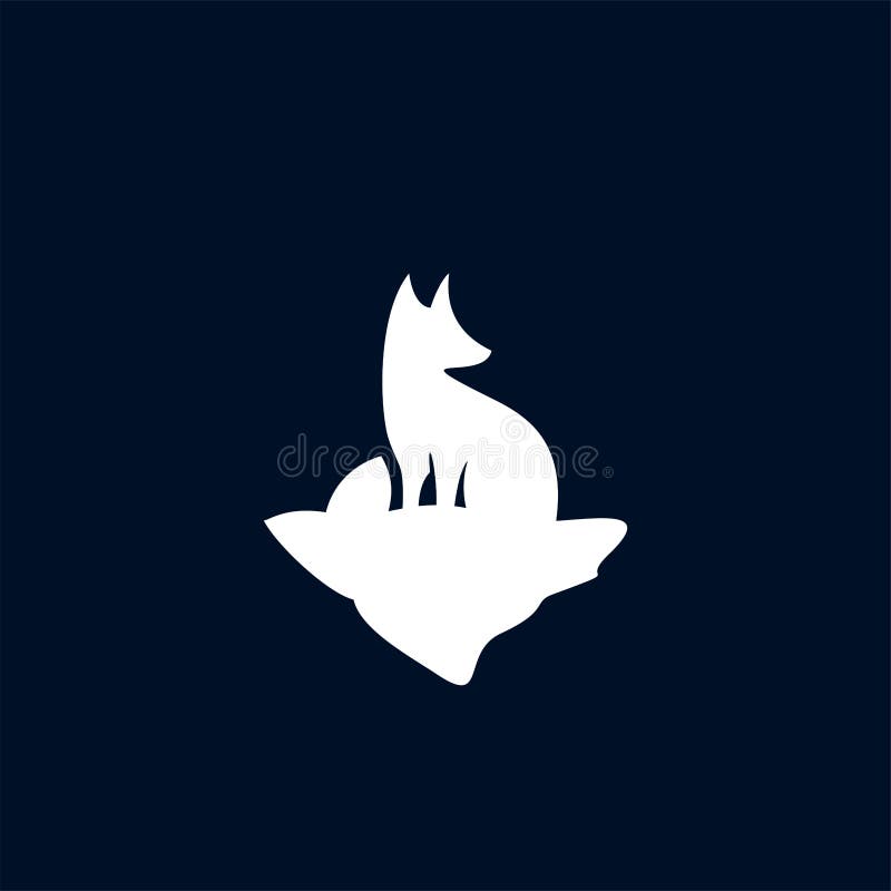 Arctic Fox Logo Icon Designs Illustration Stock Illustration ...