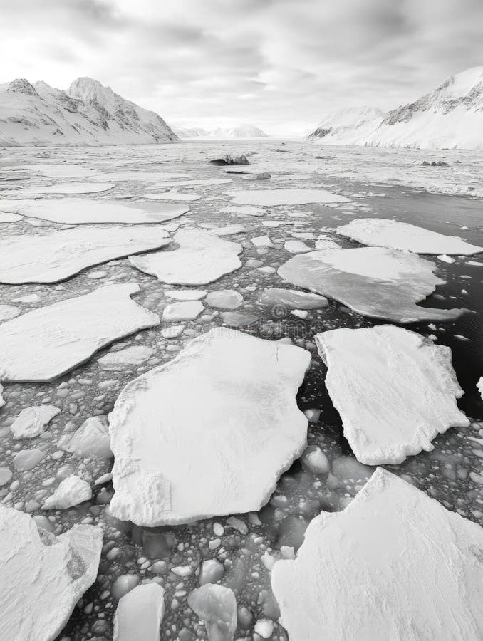 Arctic Ice Cracking stock photo. Image of winter, frozen - 367103638
