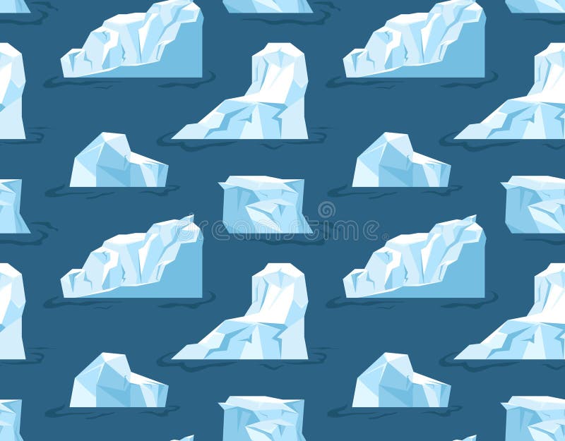 Arctic Ice Seamless Pattern Vector Concept Stock Vector - Illustration ...