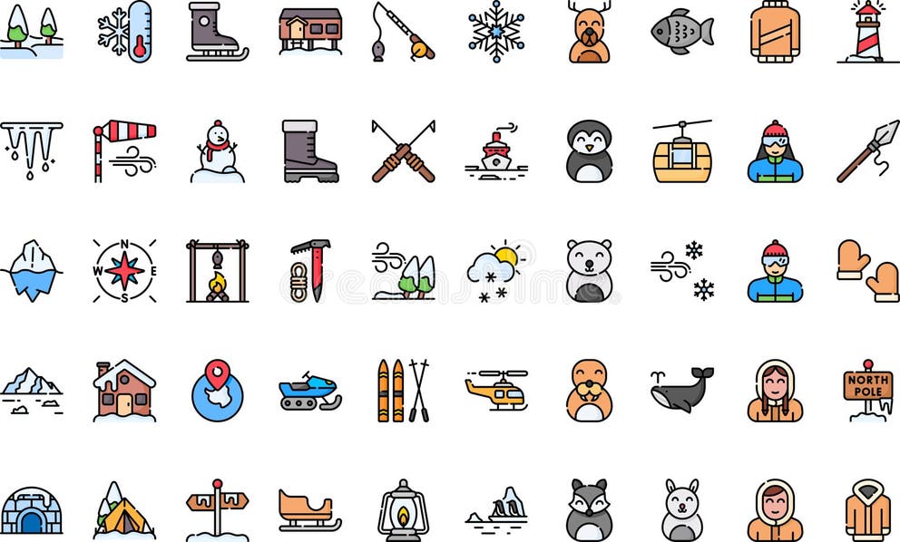 Arctic Icons High-Quality Vector Icons Collection with Editable Stroke ...
