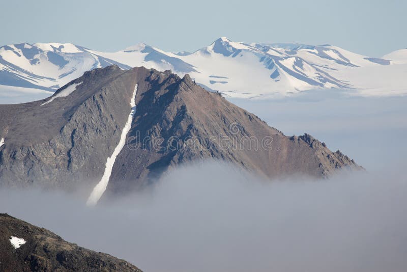 Arctic Landscape - Glacier and Mountains Stock Photo - Image of arctic ...
