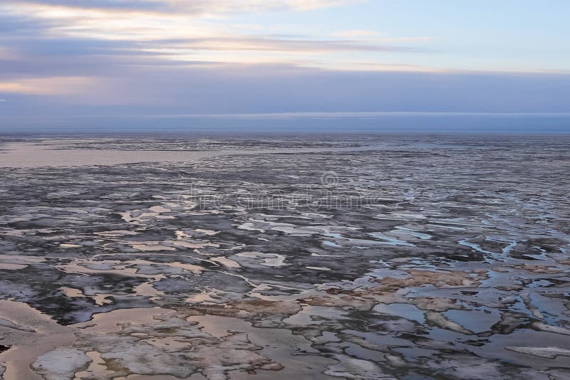 Arctic Landscape of the Arctic Ocean. Ice and Cold Stock Image - Image ...
