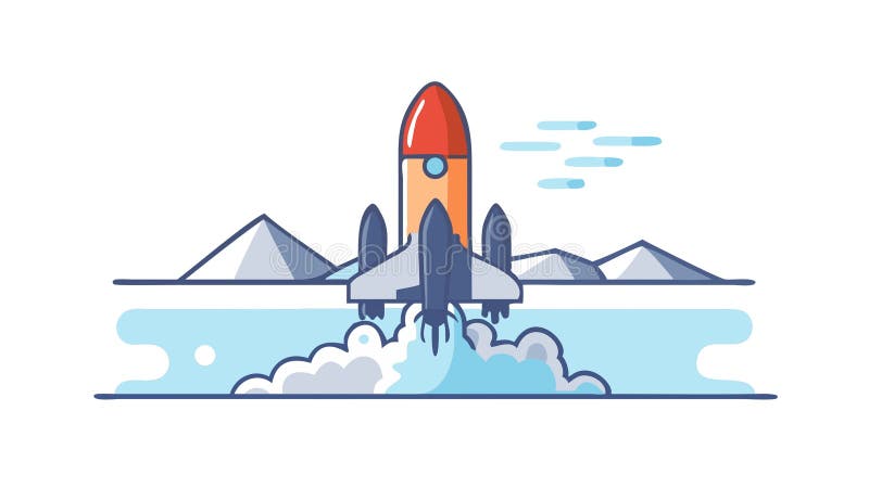 Arctic Rocket Launch, Polar Space Mission, Vector Design Generative AI ...