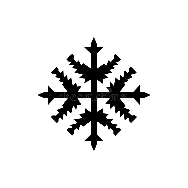 Arctic Sparkle Snowflake Icon Stock Vector - Illustration of frozen ...