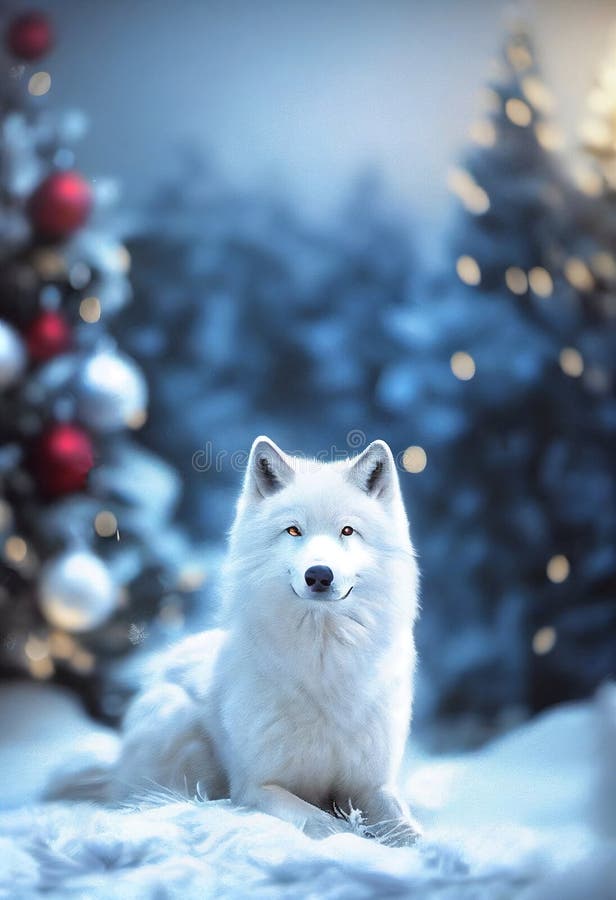 Arctic Wolf Pack Running through Frozen Mountain Terrain Generative AI ...