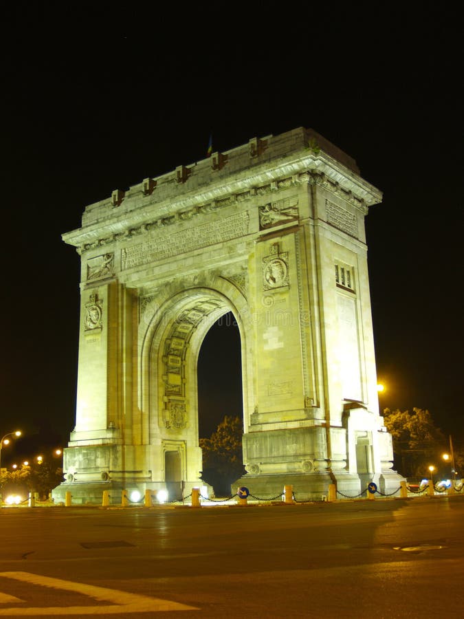 Arcul de Triumf Bucharest stock image. Image of detail - 162295