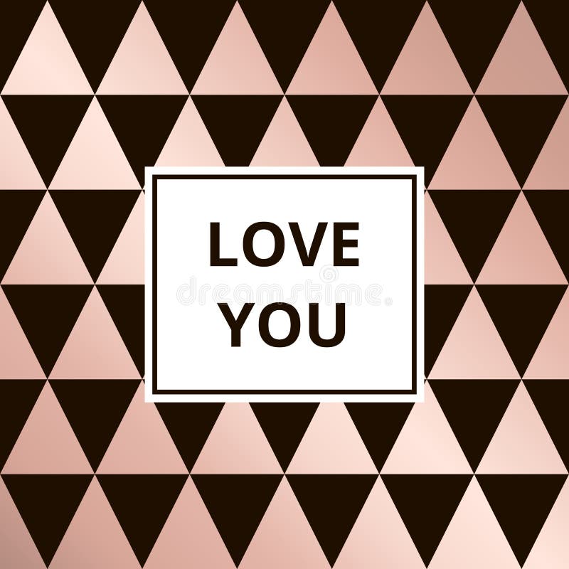 Card Geometric Rose Gold Background Vector Stock Vector - Illustration ...