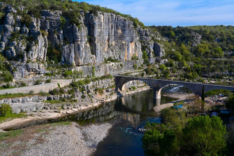Ardeche river stock image. Image of panorama, nature - 97744703