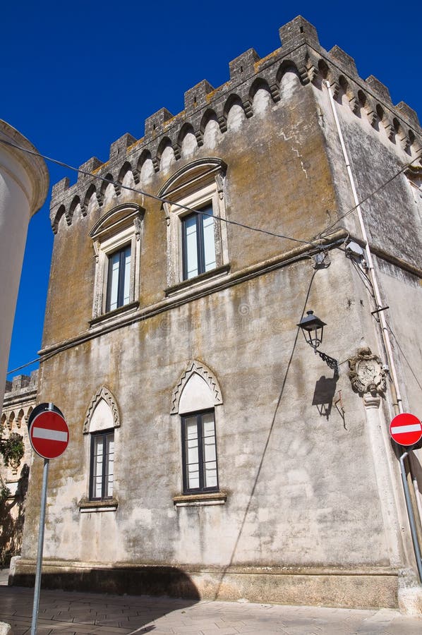 Arditi Castle. Presicce. Puglia. Italy. Stock Image - Image of building ...