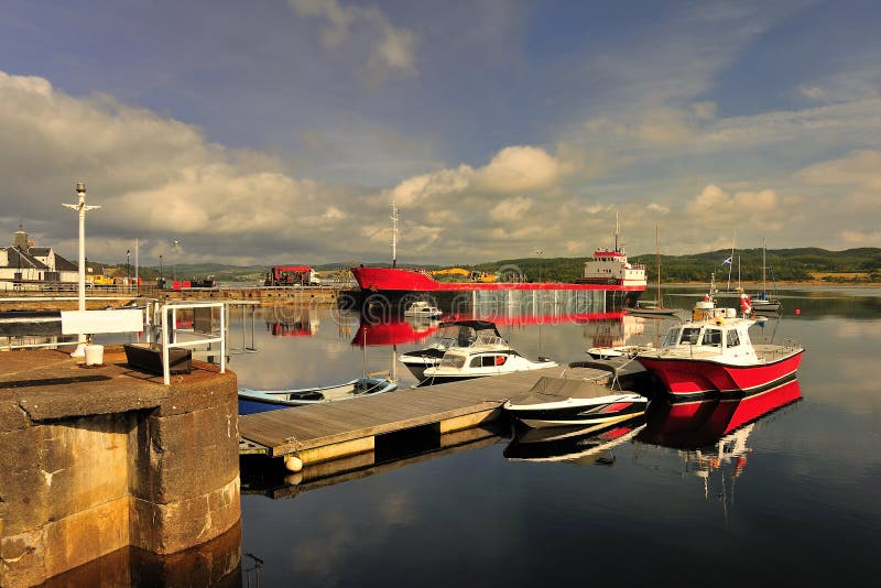 Ardrishaig Harbour, Scotland Stock Image - Image of western, harbour ...