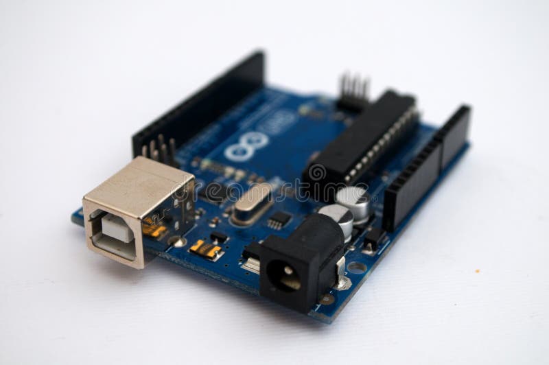 Working with Arduino stock image. Image of chips, closeup - 111678913