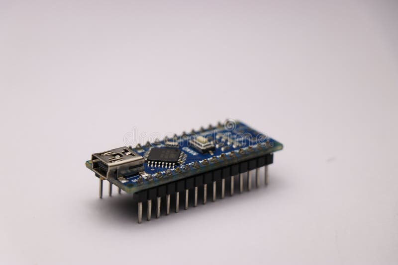 Arduino Nano Board On White Background Stock Image Image Of Technology Controller 179020211