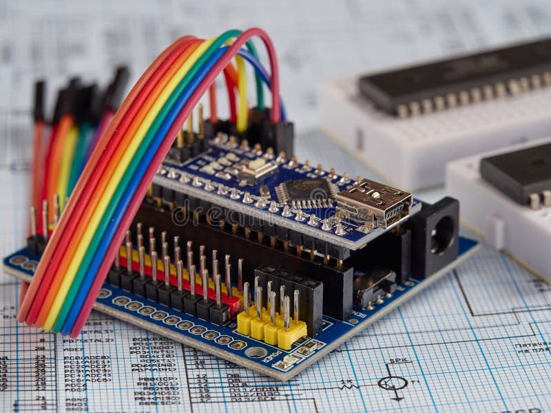Two Arduino Uno Boards stock photo. Image of electronic - 114976846