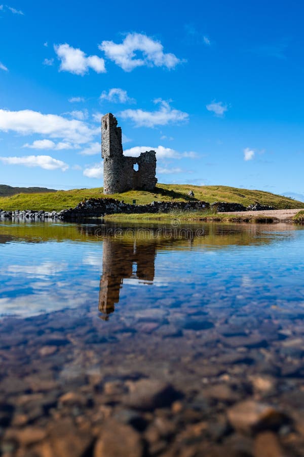 Ardvreck Castle on the Shore of Loch Assynt Stock Image - Image of ...