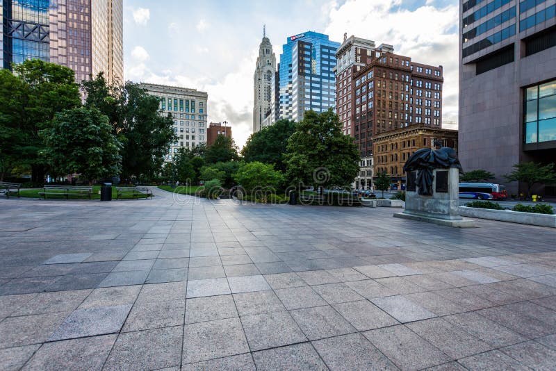 Area Around the Ohio Statehouse in Capitol Square Columbus, Ohi ...