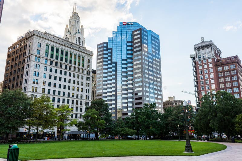 Area Around the Ohio Statehouse in Capitol Square Columbus, Ohi ...
