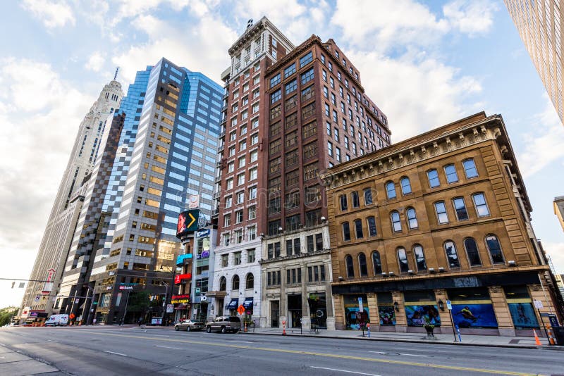 Area Around the Ohio Statehouse in Capitol Square Columbus, Ohi ...