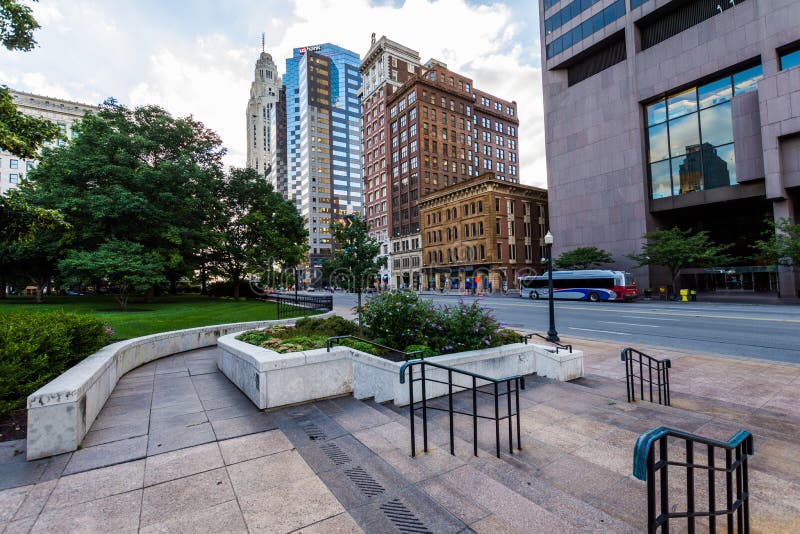 Area Around the Ohio Statehouse in Capitol Square Columbus, Ohi ...