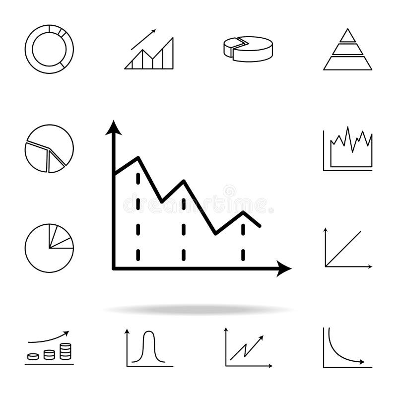 Area Chart Line Icon. Elements of Chart and Diagram in Neon Style Icons ...